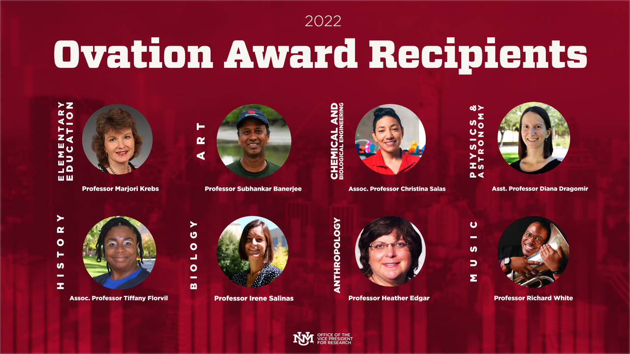 The Office of the Vice President for Research announces inaugural Ovation Award winners | UNM ...